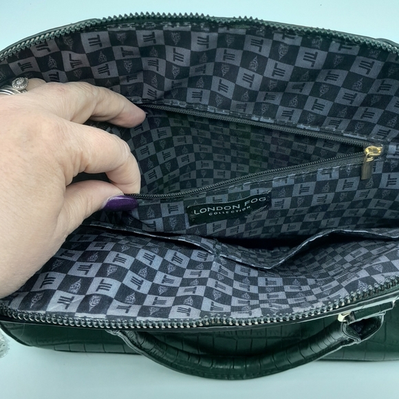 London Fog | Bags | London Fog Collection Hunter Green Satchel Caroline ...